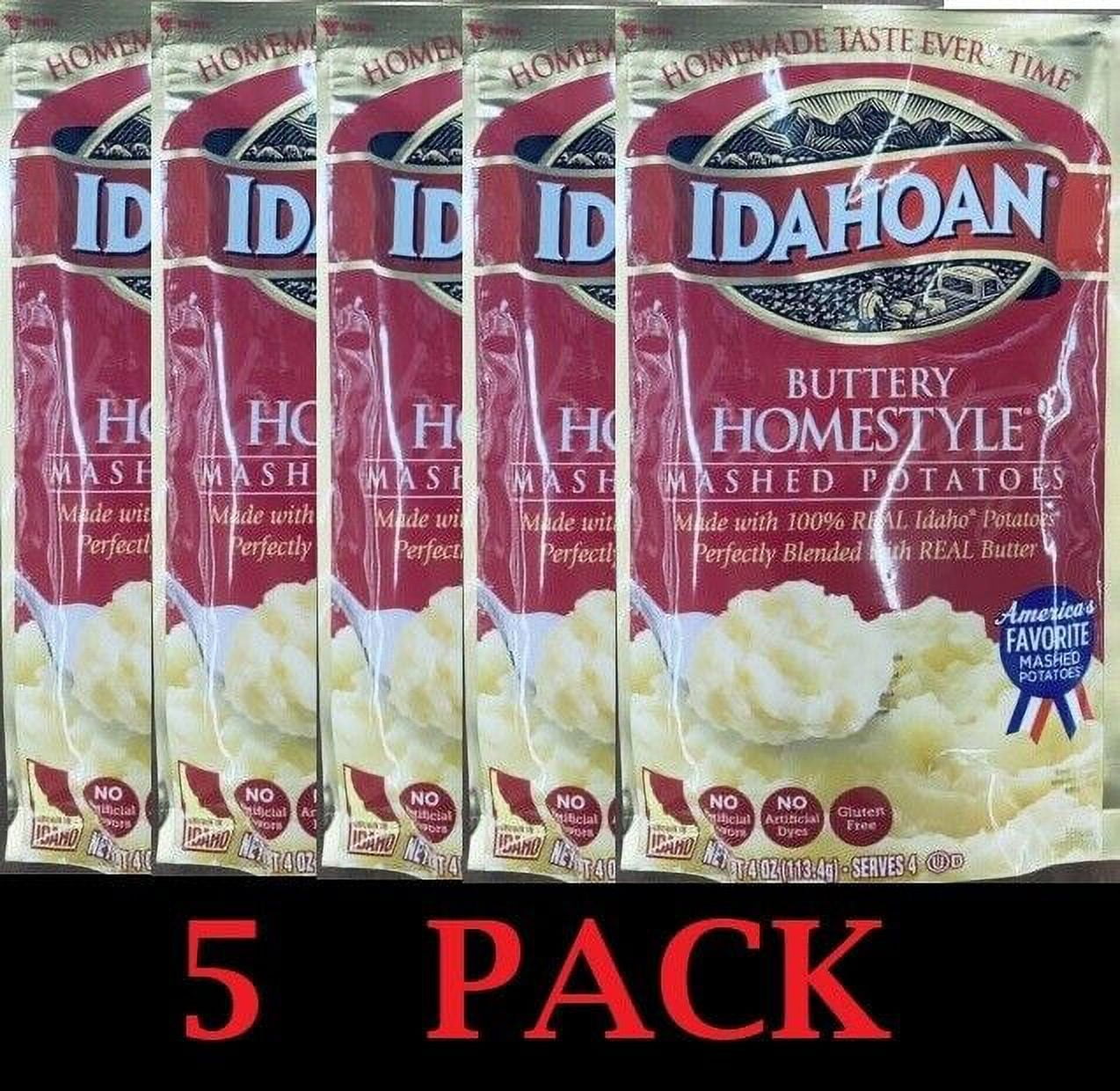 5x Idahoan Buttery Homestyle Mashed Potatoes 4 oz Packet - 5 PACK ...
