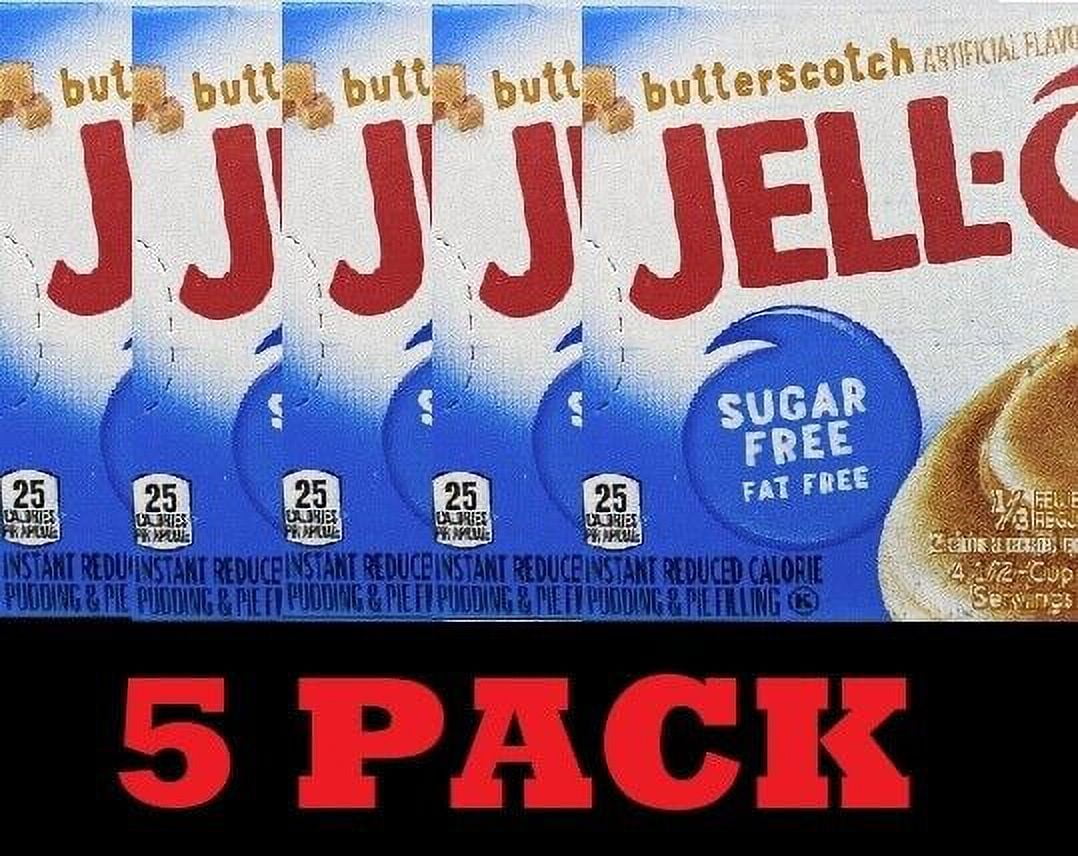 Jell-O Sugar Free Instant Pudding Pie Filling, Butterscotch, 1 Ounce ...