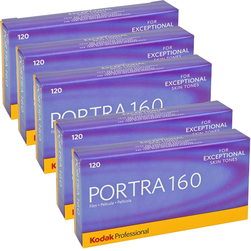 5x Kodak Portra 160 Color Negative Film ISO 160, Size 120, Pack of 5 ...
