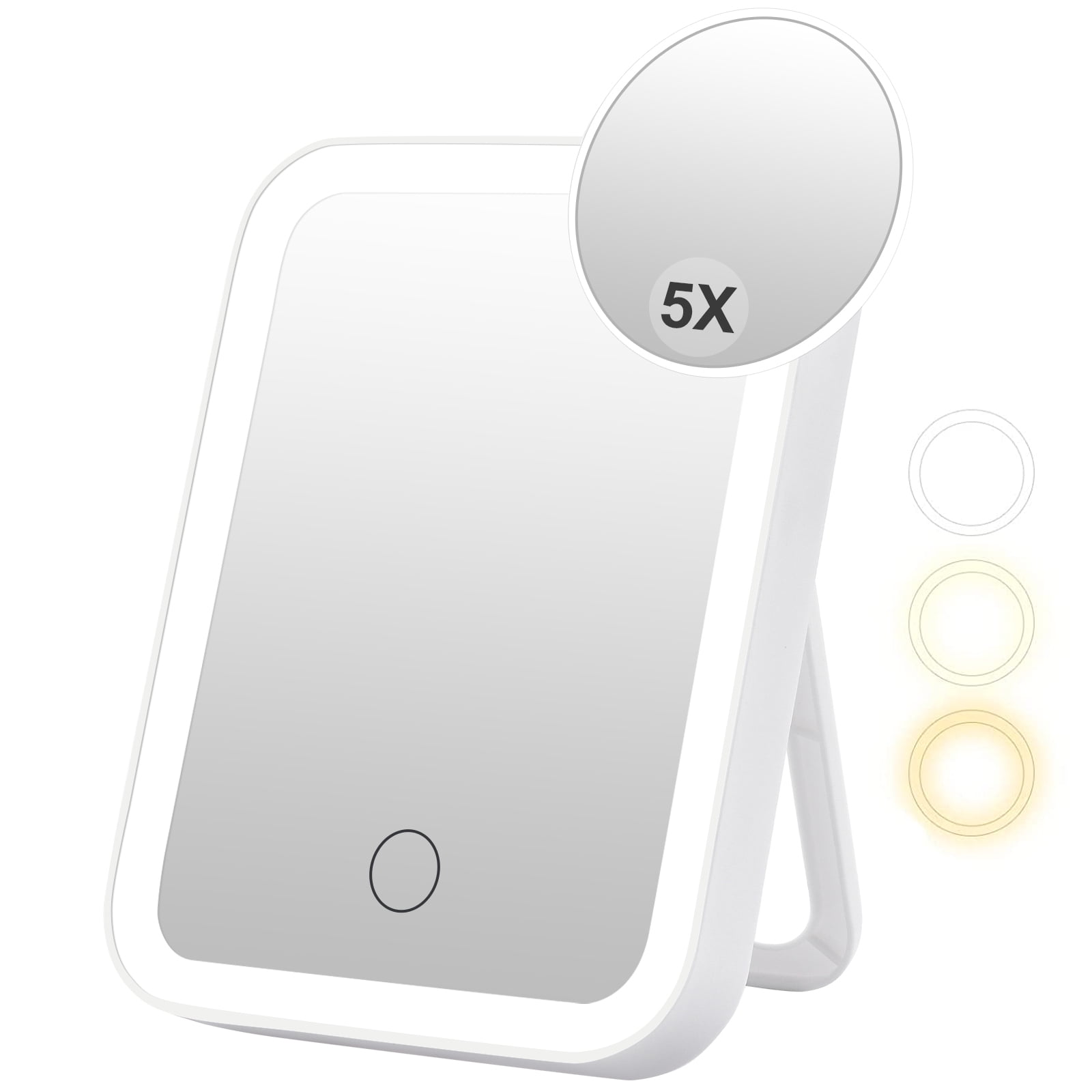 5x Magnifying Lighted Makeup Mirror with Touch Screen Vanity Mirror 3 ...