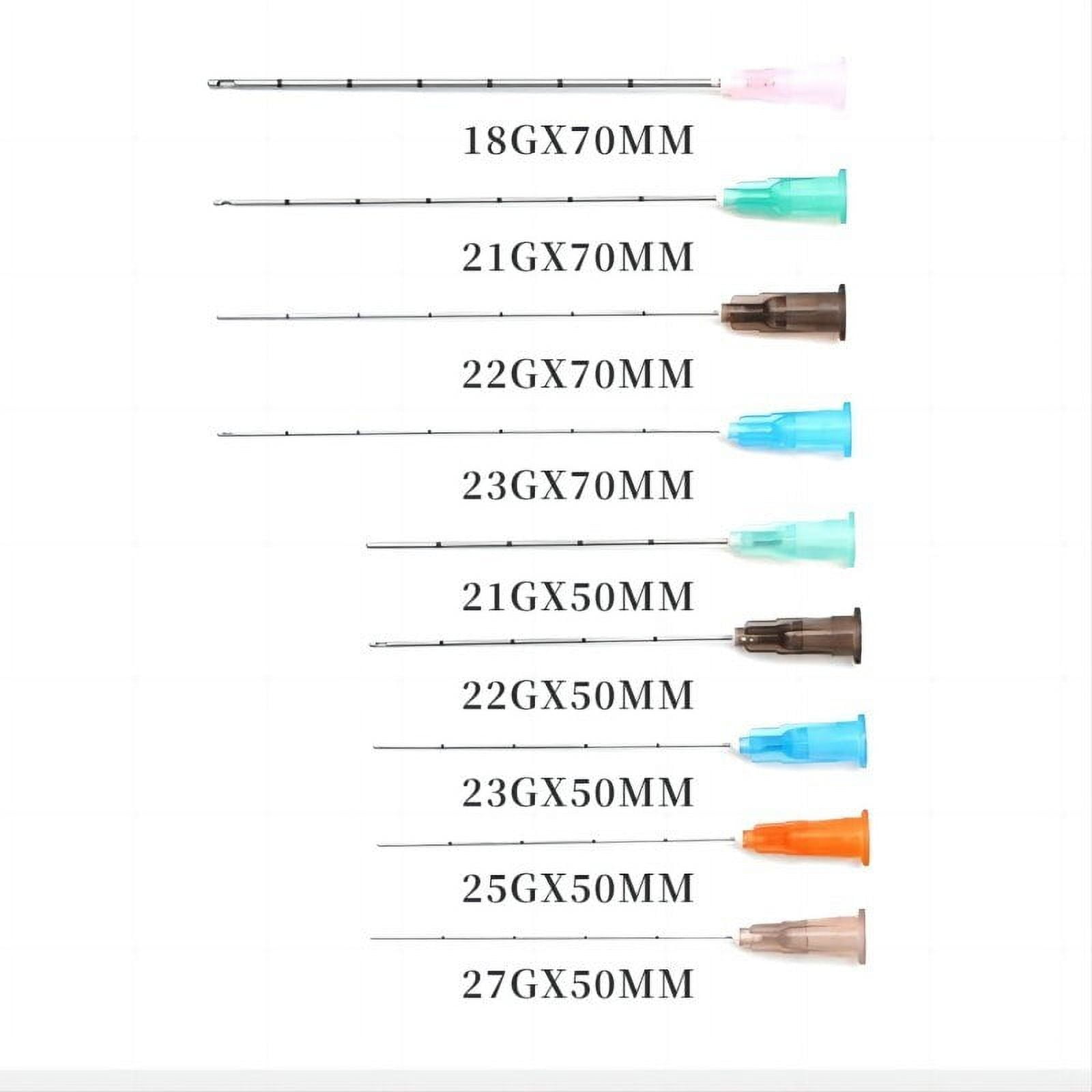 5x Micro Cannula Blunt Tip Needles 25G*50mm For Beauty Injection Micro Cannula Needle - Walmart.com