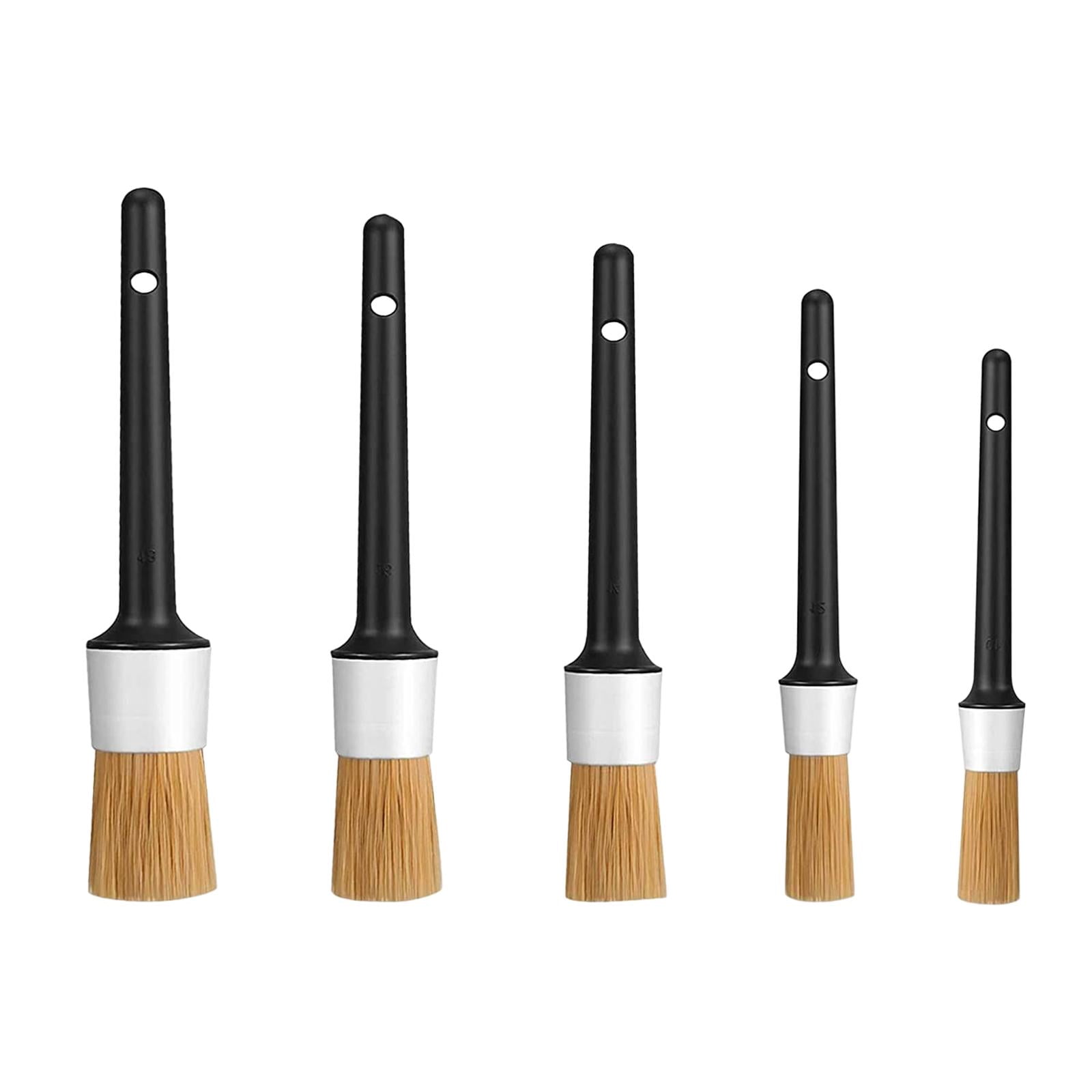5x Multi Purpose Auto Detailing Brushes Set Detail Cleaner Brush for ...