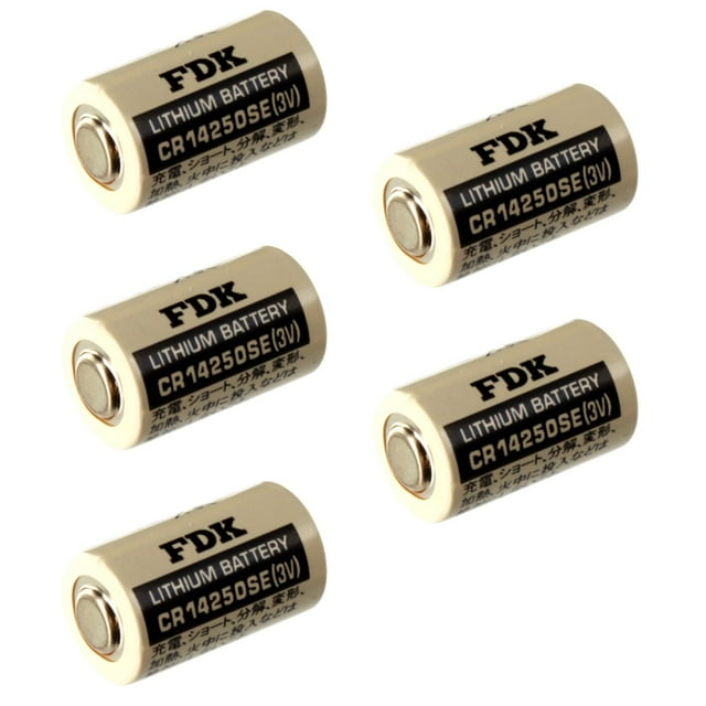 5x PLC-7 CR14250SE 3V 1/2 AA Lithium Battery Compatible with Sanyo ...
