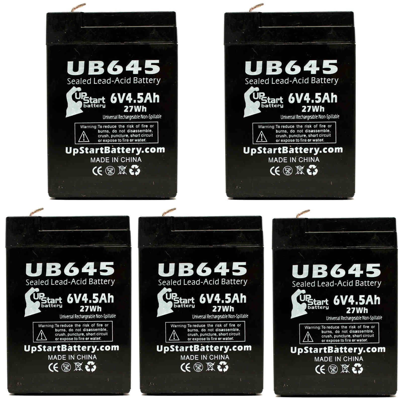 5x Pack - Compatible B & B Battery BP5-6 Battery - Replacement UB645 ...