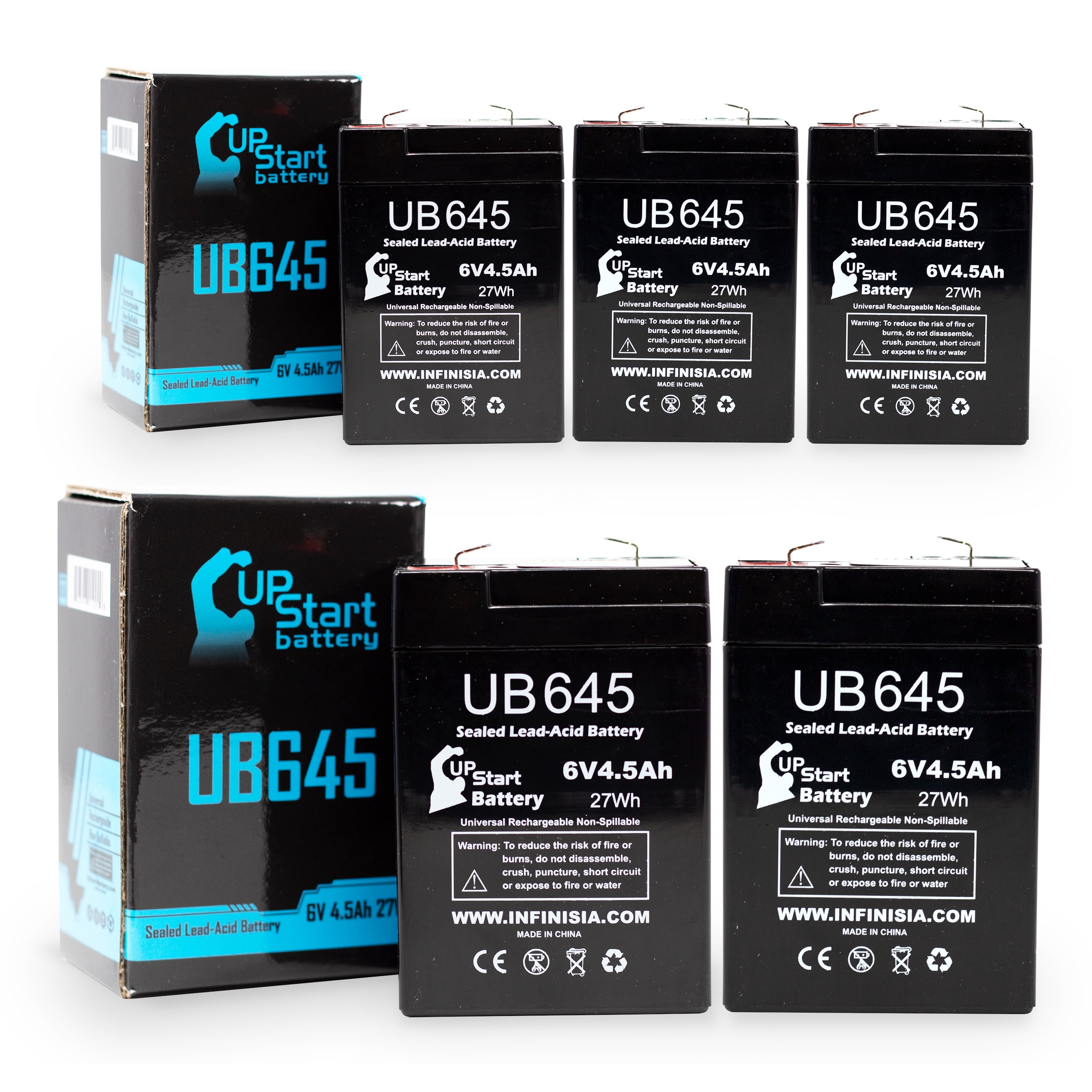 5x Pack - Compatible Eagle Pitcher CF6VS6 Battery - Replacement UB645 ...