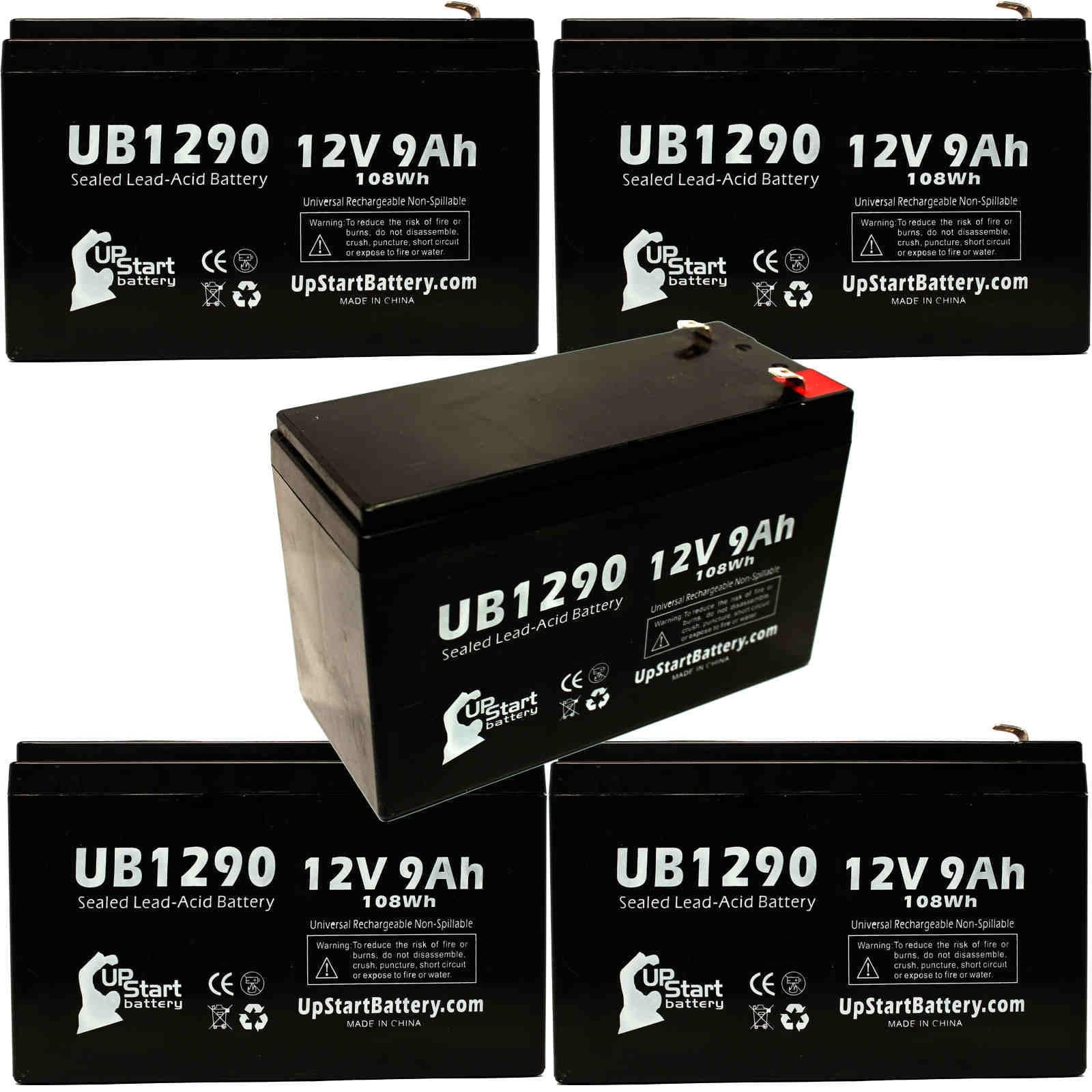 5x Pack - Compatible Oneac ON600XRA Battery - Replacement UB1290 ...