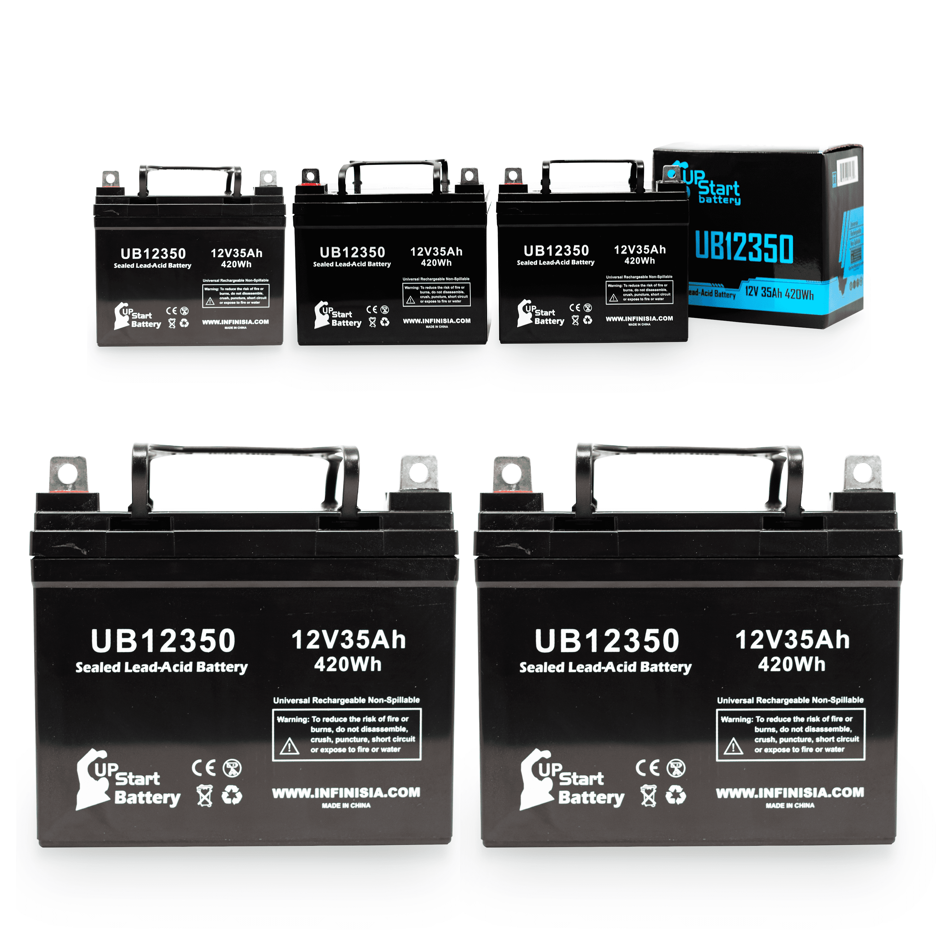 5x Pack - Compatible Speedex Tractor Co. 103 Battery - Replacement ...