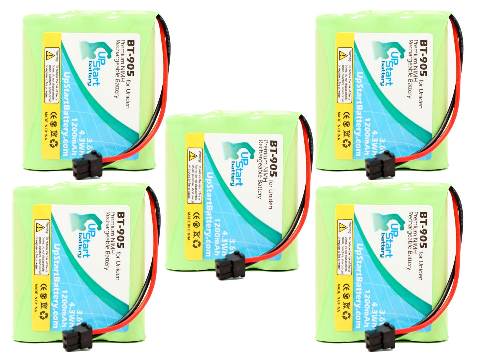 5x Pack - UpStart Battery RadioShack CS-0025 Battery - Replacement for ...
