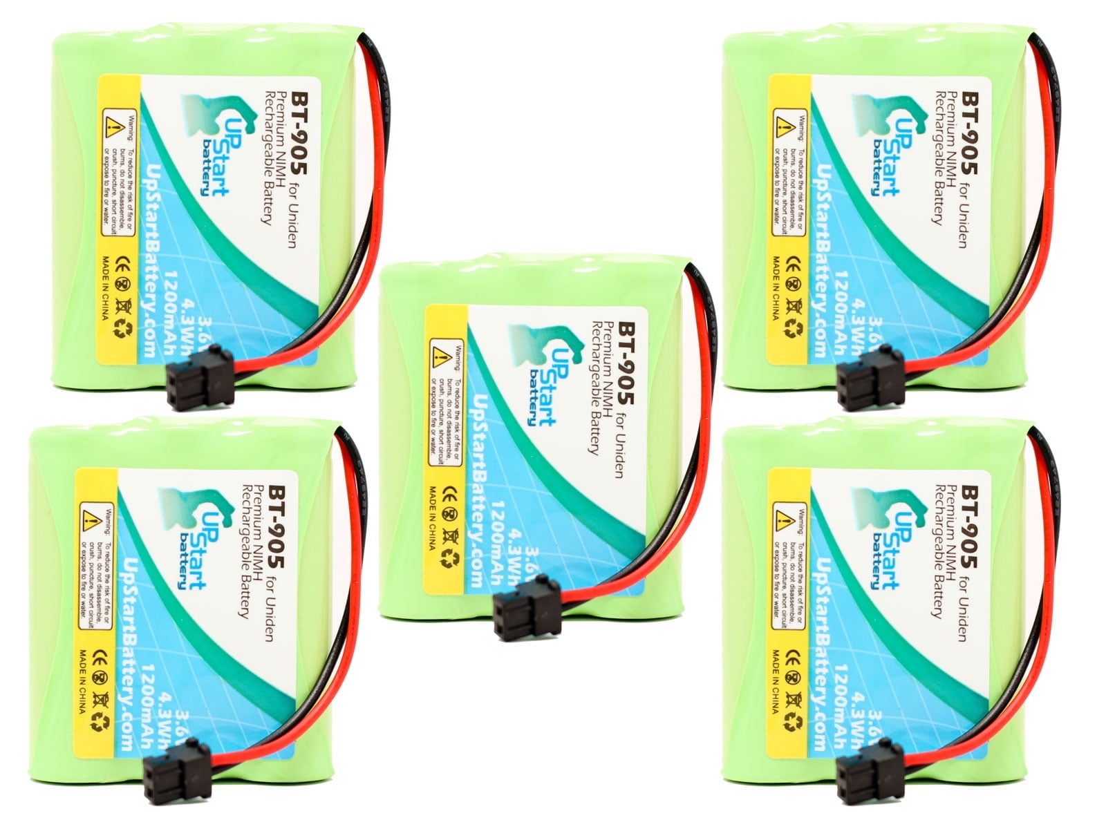 5x Pack - UpStart Battery RadioShack CS-0025 Battery - Replacement for ...