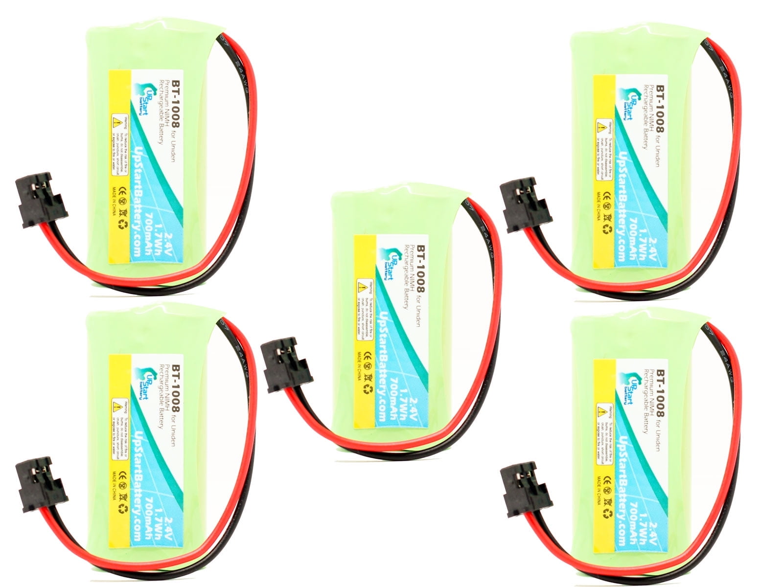 5x Pack - UpStart Battery Uniden DECT2080-3 Battery - Replacement for ...