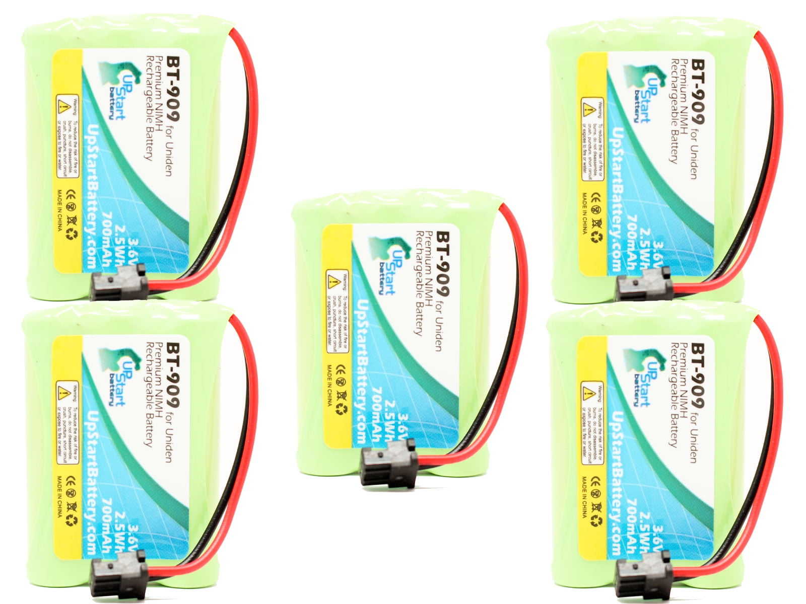 5x Pack - UpStart Battery Uniden TRU-9385-2 Battery - Replacement for ...