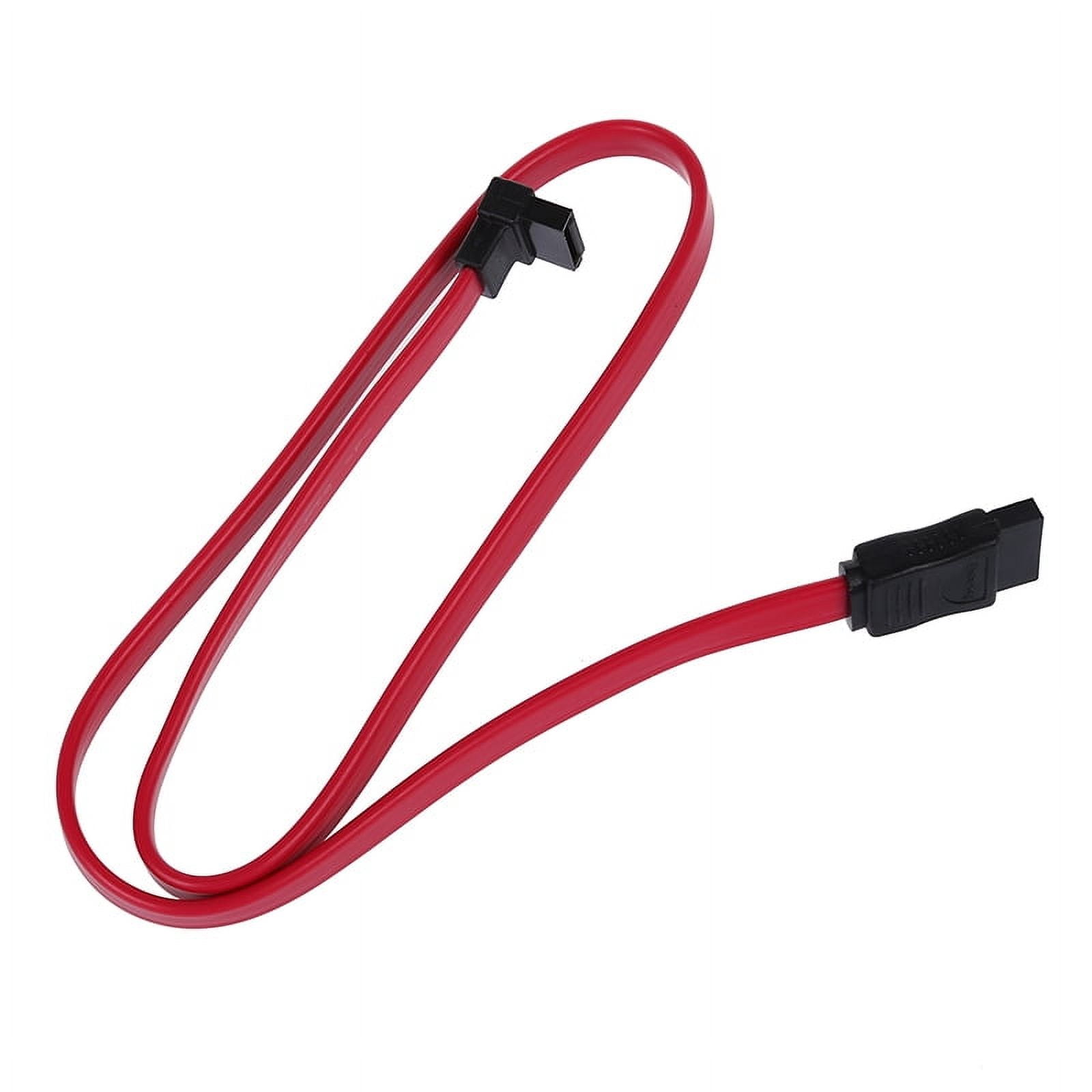 5x Red 19.7 Inch L-Shape Sata2 Male to Sata2 Male Cable For Sata ...
