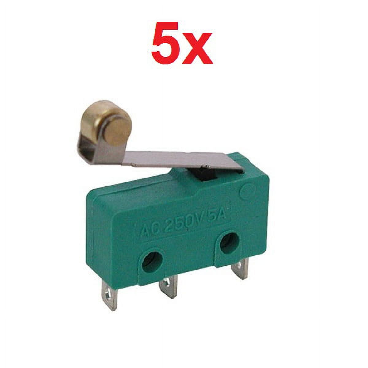 5x Roller Limit Switch Lever Hinge Micro SPDT AC 125V/250V DC 12V Small Green - Walmart.com