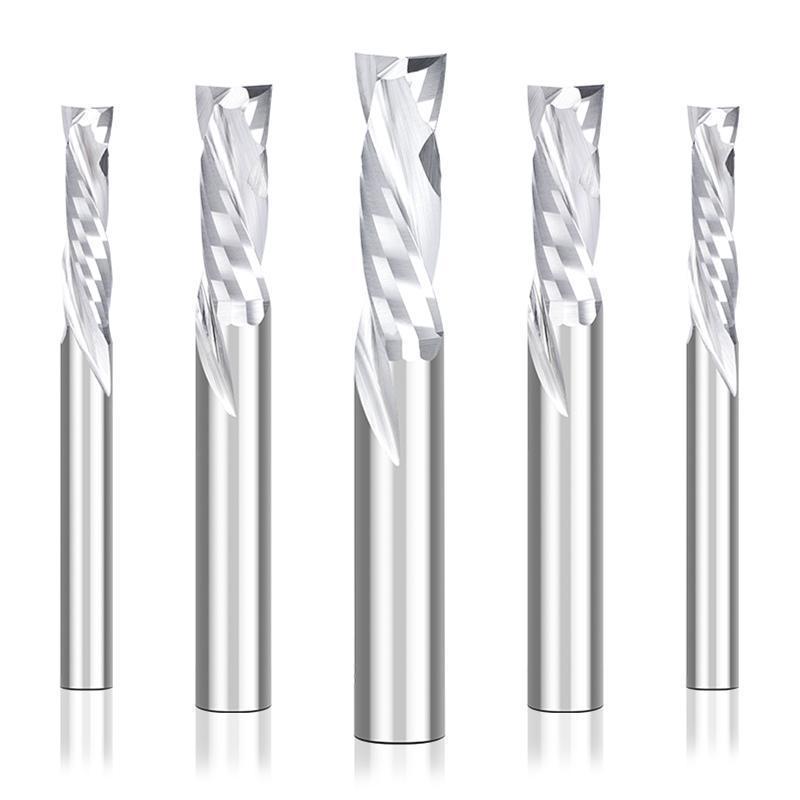 5x/Set Up Down Cut Endmill Cutter 2 Flutes Spiral Milling Cutter CNC ...