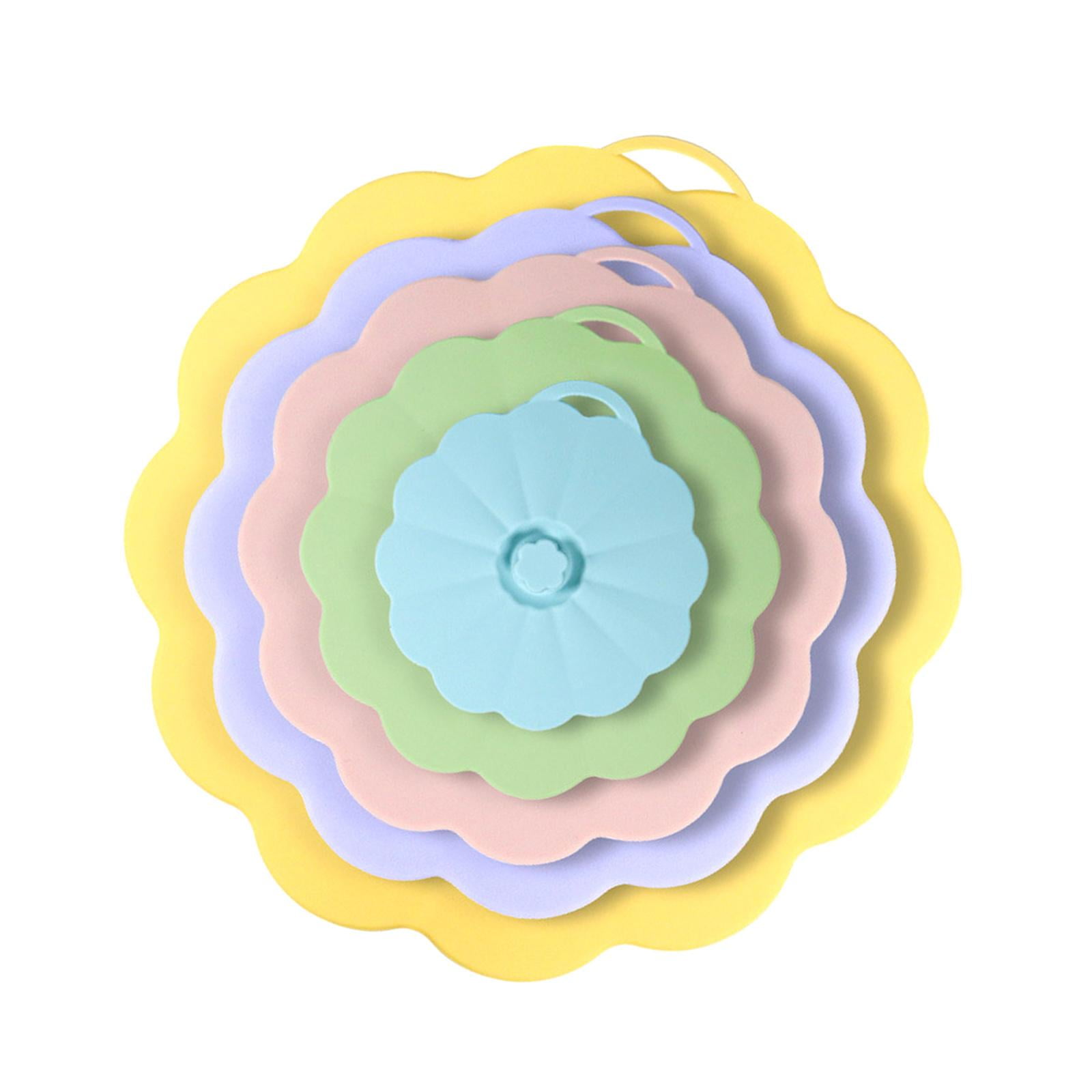 5x Silicone Lids Microwave Splatter Cover Airtight Seal Leakproof Food ...