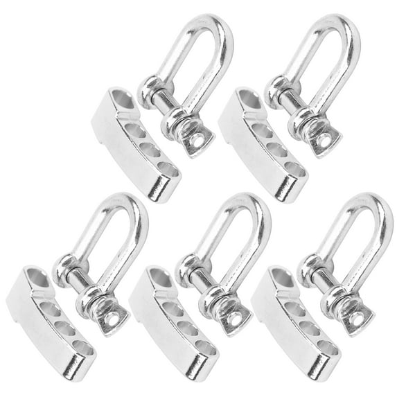 5x Stainless Steel Bow Shackles, Secure Anchor Rope Connection ...