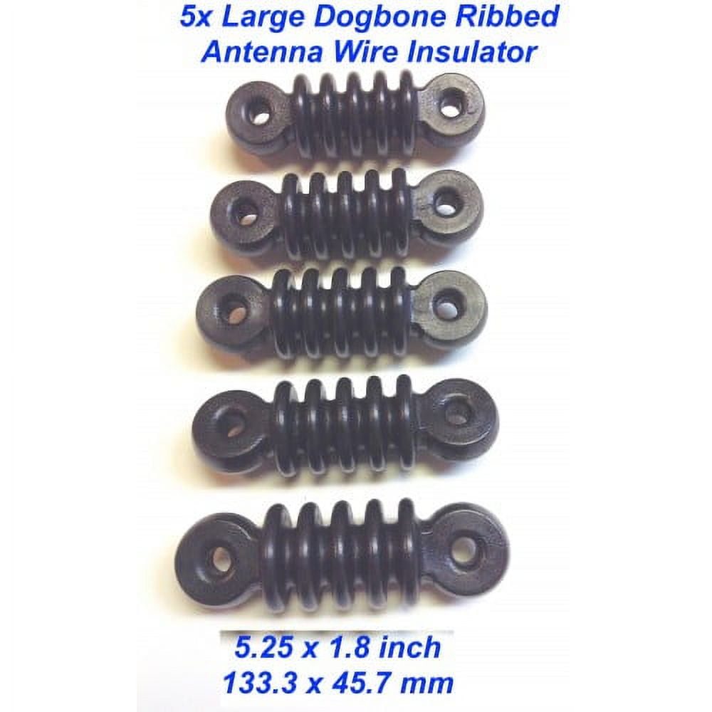 5x Taurus Large Dogbone (Dog Bone) Ribbed Antenna Wire Insulator ...