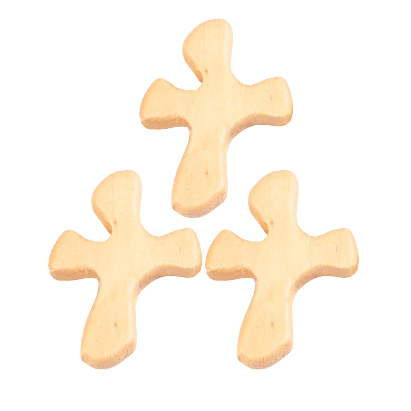 5x Wood Prayer Cross Hand Held Prayer Cross Religious Gift Friend ...