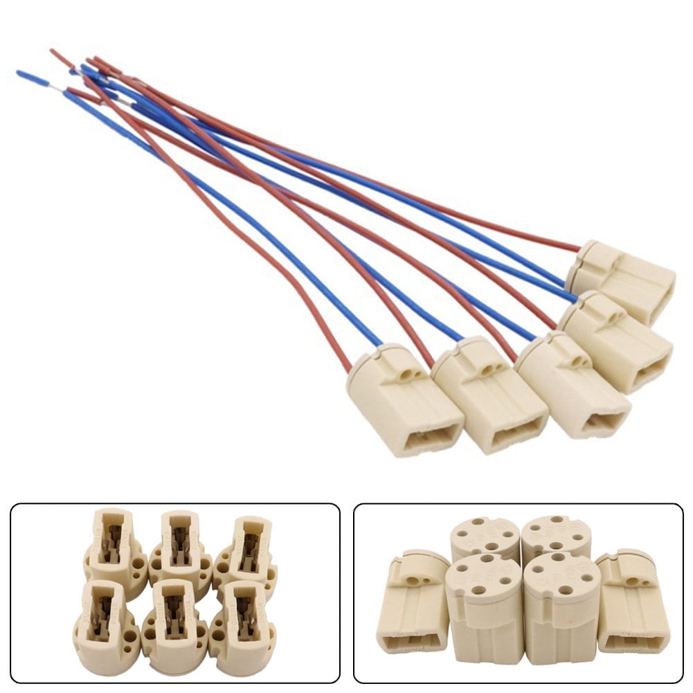 5x g9 lamp holders including cables for halogen lamp and led - Walmart.com