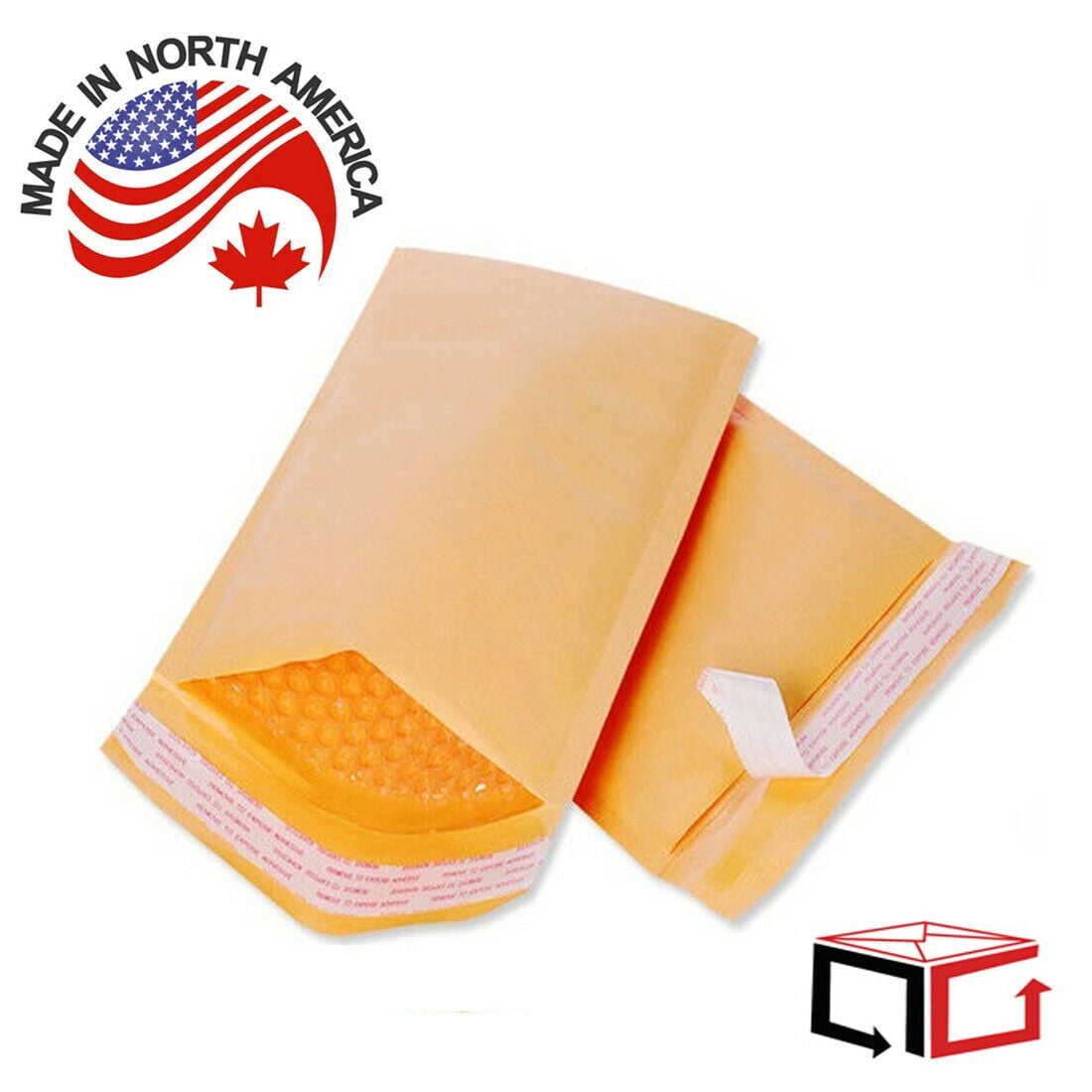5x10 Bubble Mailer Padded Envelopes, 5 x 10 Inch, Peel & Seal, Kraft ...