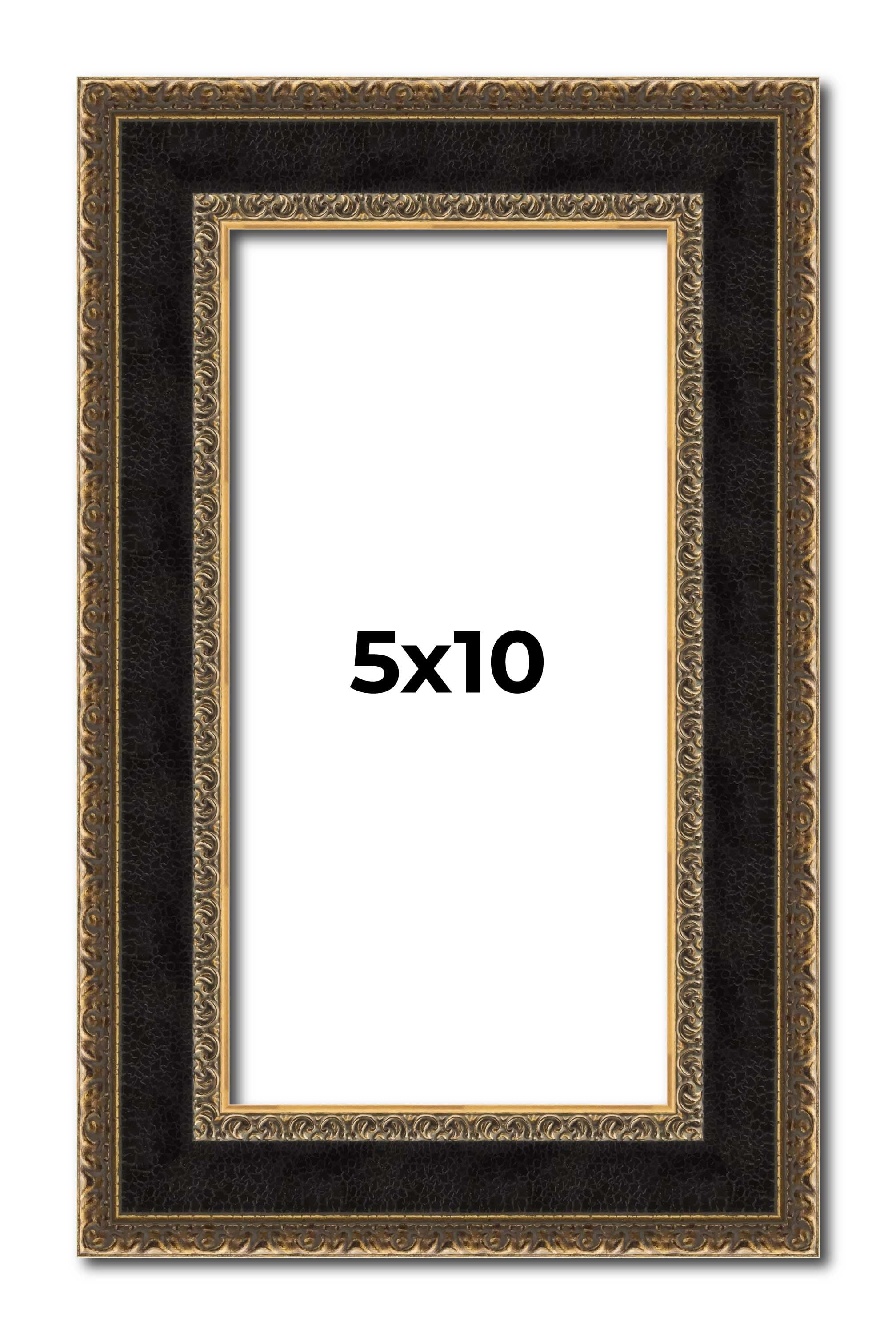 5x10 Frame Gold Antique Vintage Sold Wood Picture Frame | 1.75 Inch ...
