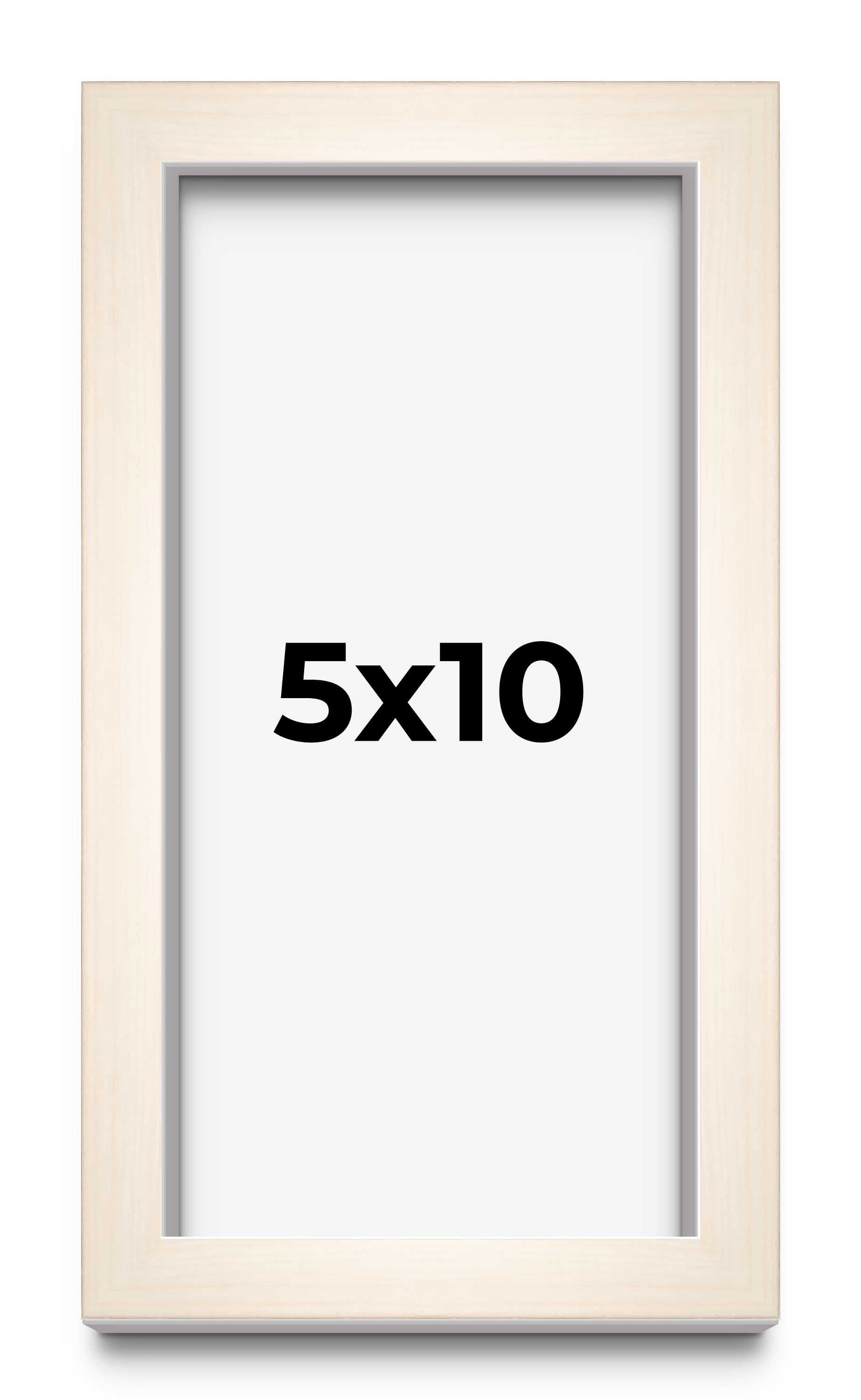 5x10 Frame White Wheat Solid Wood Picture Frame | Moulding Width 0.75 ...