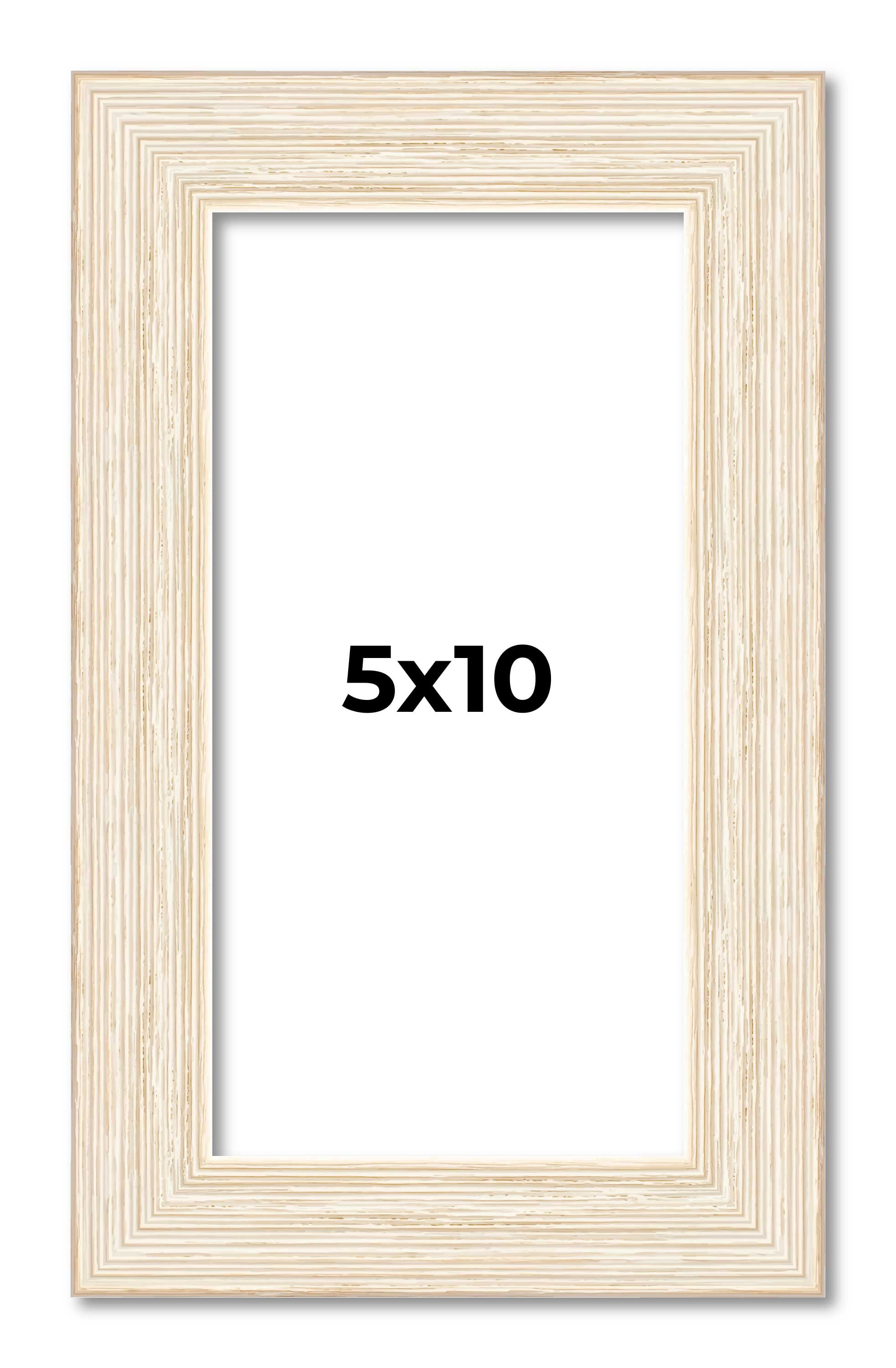 5x10 Frame White Barnwood Picture Frame - Modern Photo Frame Includes ...