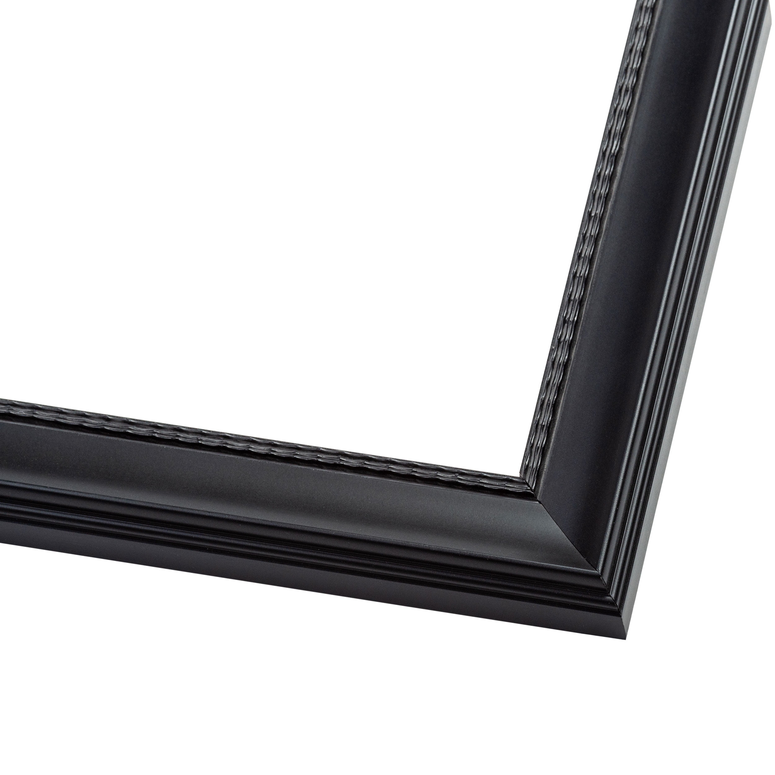 5x10 Linear Black Picture Frame - UV Acrylic, Foam Board Backing ...