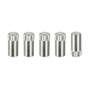 Uxcell 5Pack M5 x 14mm Slotted Cylindrical Pin 304 Stainless Steel ...