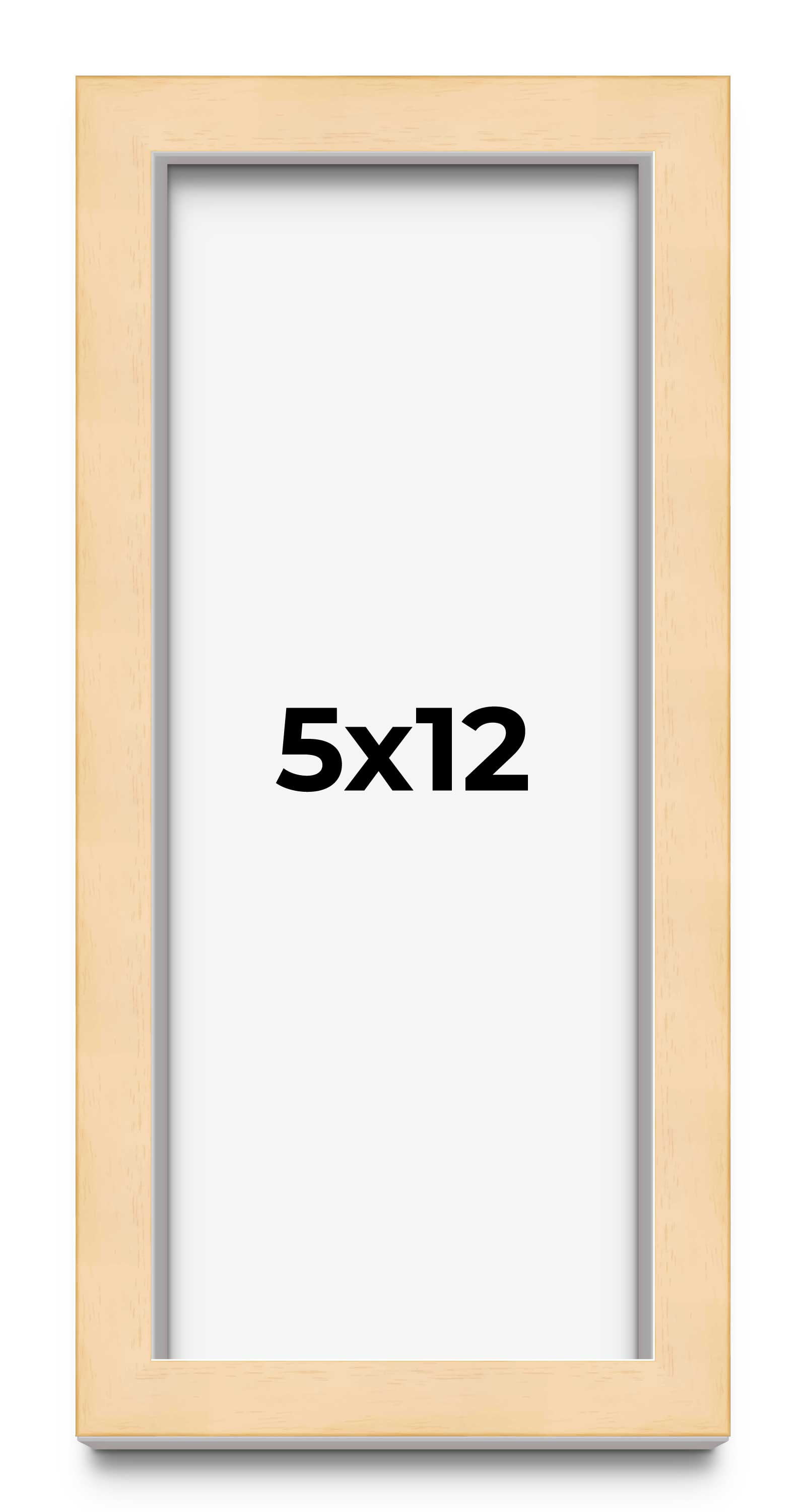 5x12 IN Shadow Box Frame Brown | 0.875 Inches Deep Real Wood ...