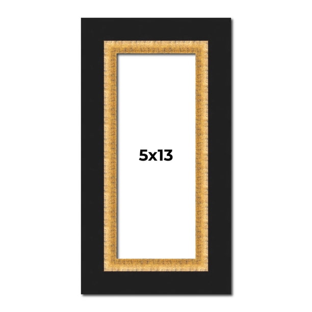 5x13 IN Frame Gold Real Wood Picture Frame Width 2.25 Inches | Interior ...