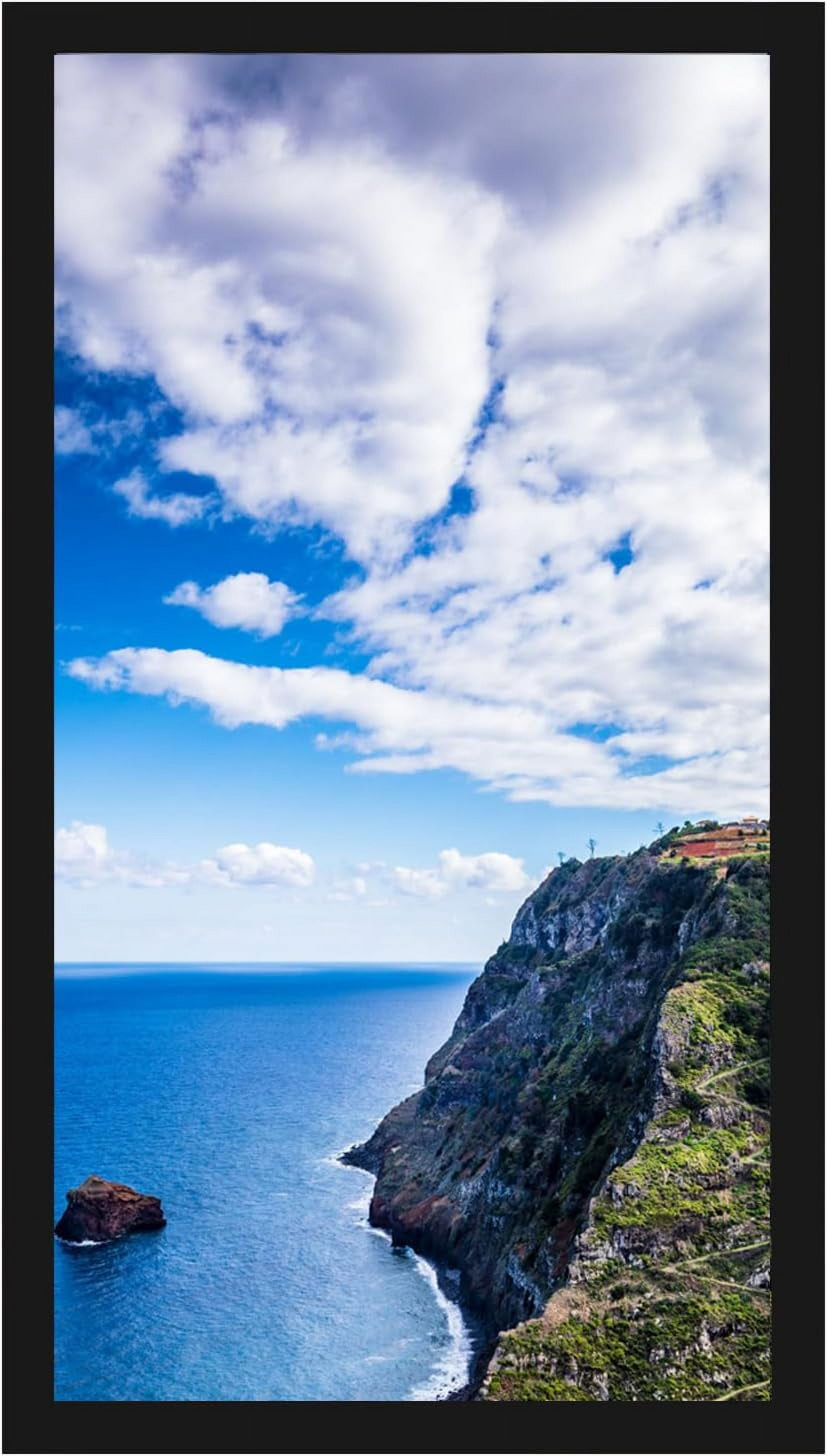 5x15 Black Picture Frame, Wall Mounting Horizontally or Vertically ...