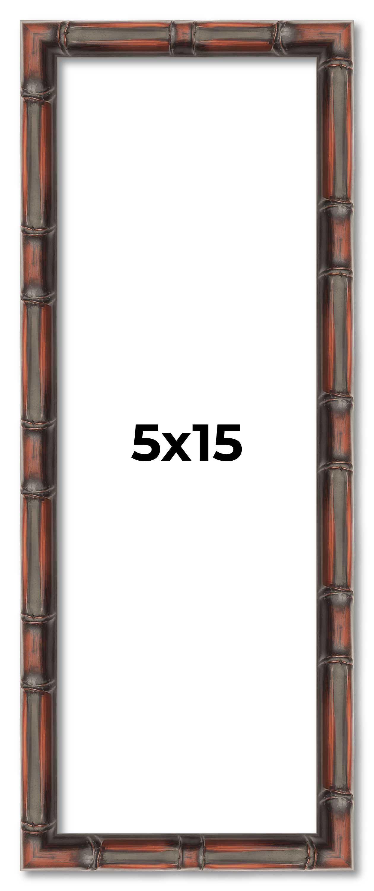 5x15 IN Frame Brown Bamboo with Dark Coffee/Walnut Finish | Solid Wood ...