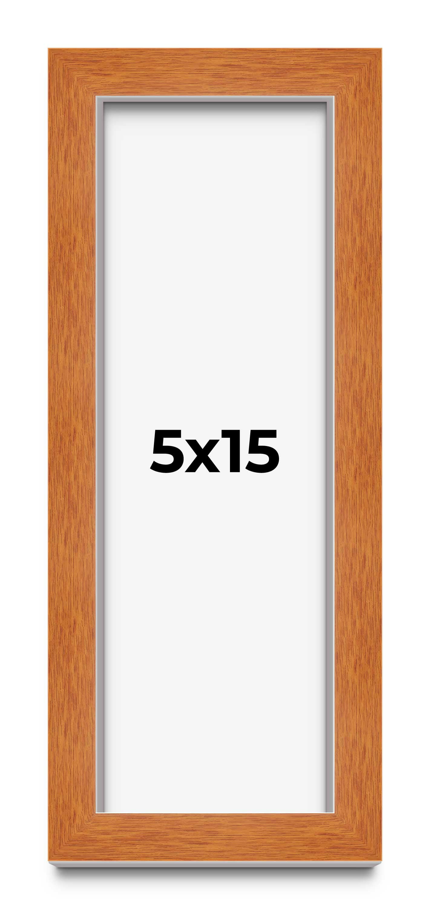 5x15 IN Shadow Box Frame Brown | 0.875 Inches Deep Real Wood ...