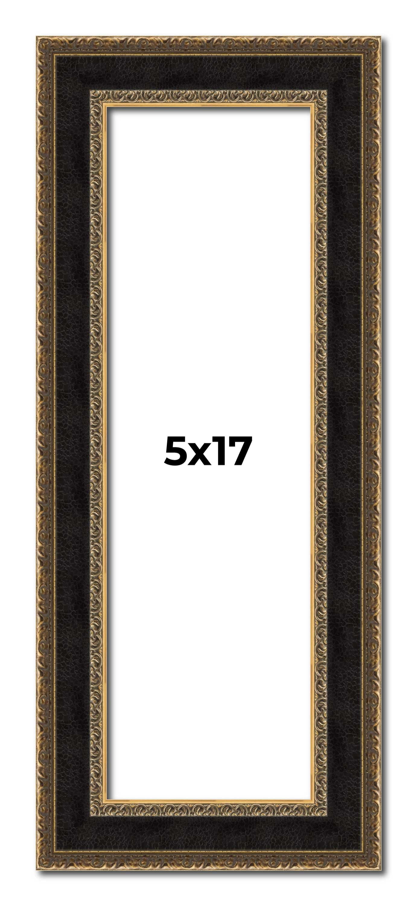 5x17 Frame Gold Antique Vintage Sold Wood Picture Frame | 1.75 Inch ...