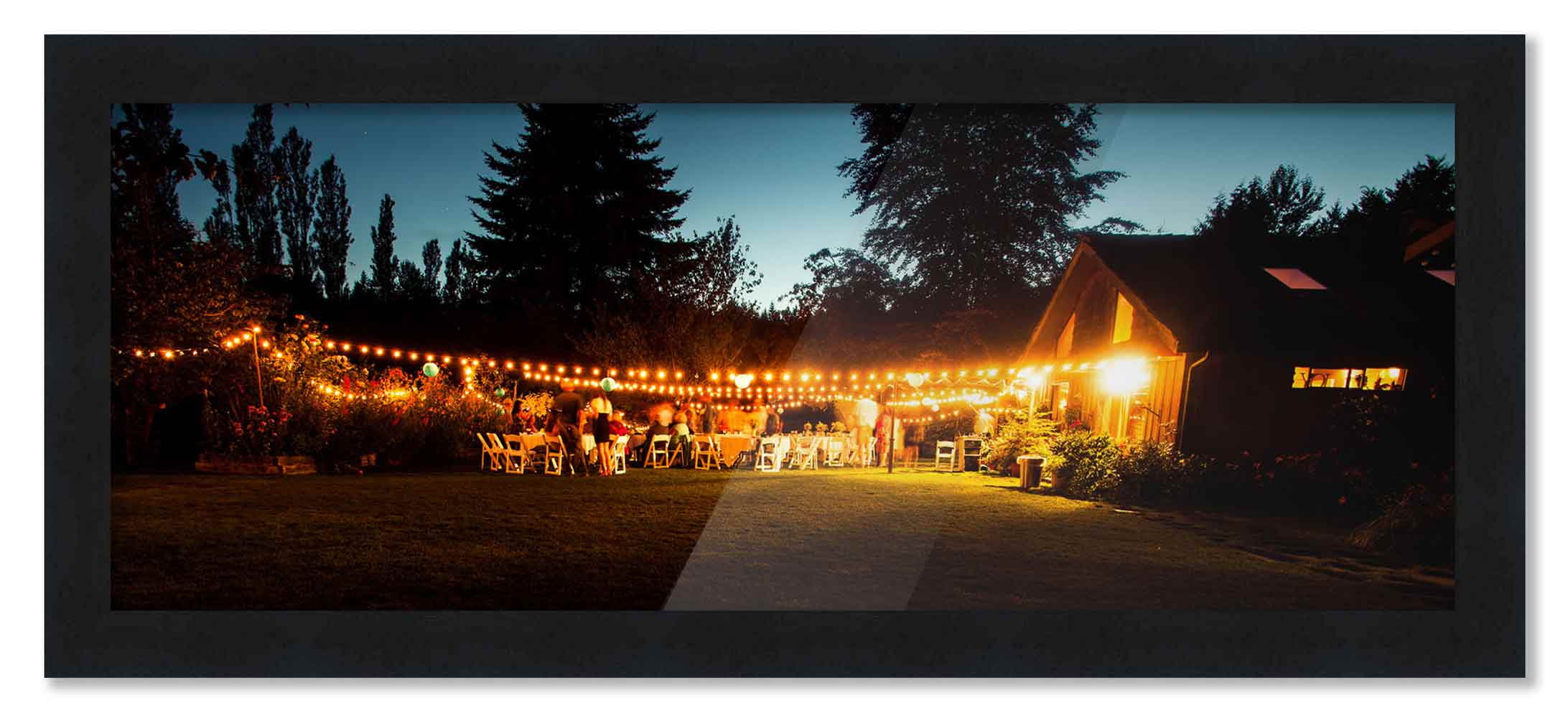 5x20 Frame Black Picture Frame - Complete Modern Photo Frame Includes ...