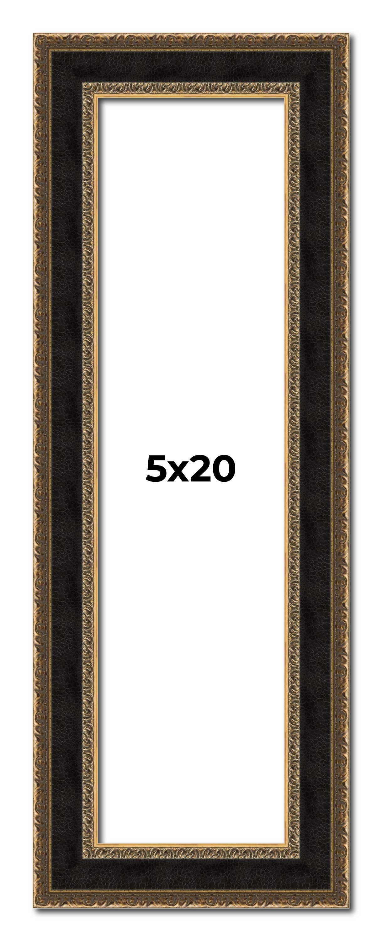 5x20 Frame Gold Antique Vintage Sold Wood Picture Frame | 1.75 Inch ...