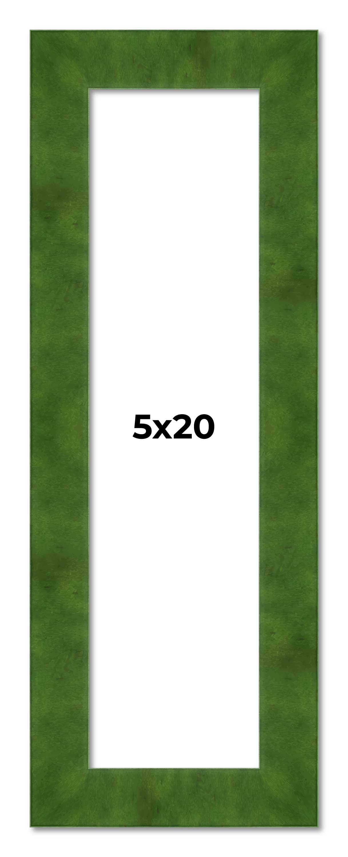 5x20 Frame Green Burl Solid Wood Picture Frame | 1.75 Inches Moulding ...