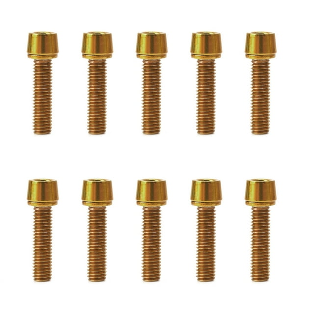 5x20mm/M6x20mm Bike Stem Bolts Allen Tapered Head Steel Bolts with ...