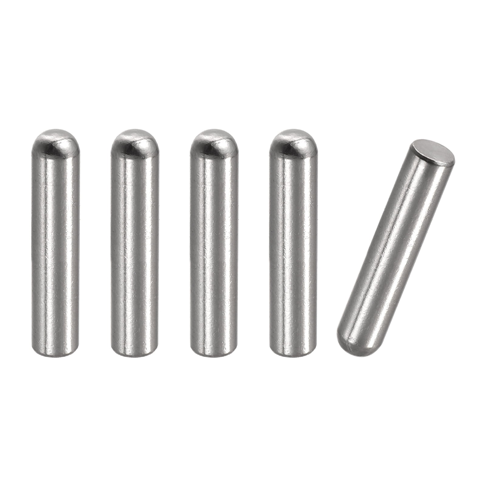 5x25mm Dowel Pins, 5pcs 304 Stainless Steel Round Head Flat Chamfered ...