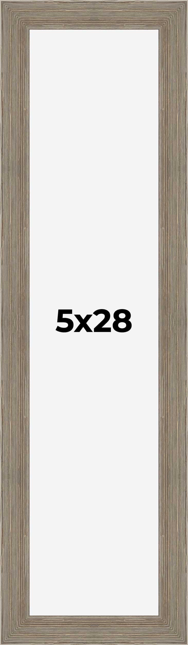 5x28 Frame Gray Barnwood Rustic Solid Wood Picture Frame | 1.5 Inch ...