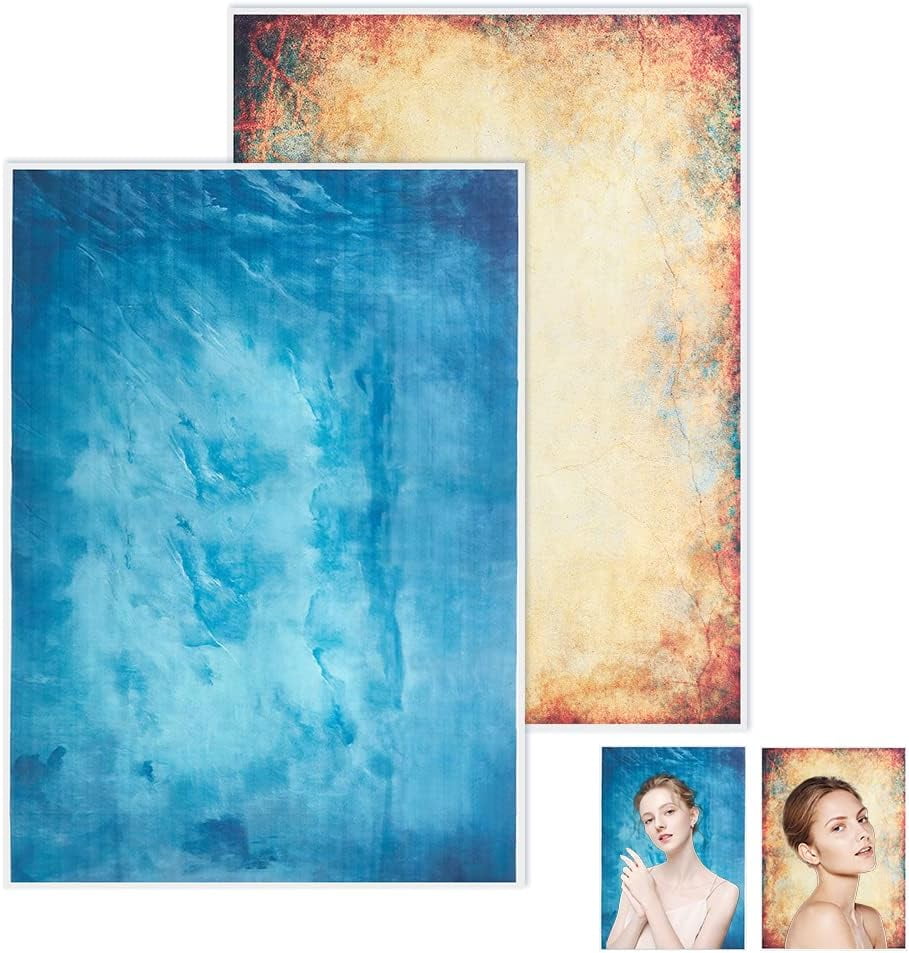 5x3.3 FT 2pcs Photography Backdrop Background Vintage Gradient Photo ...