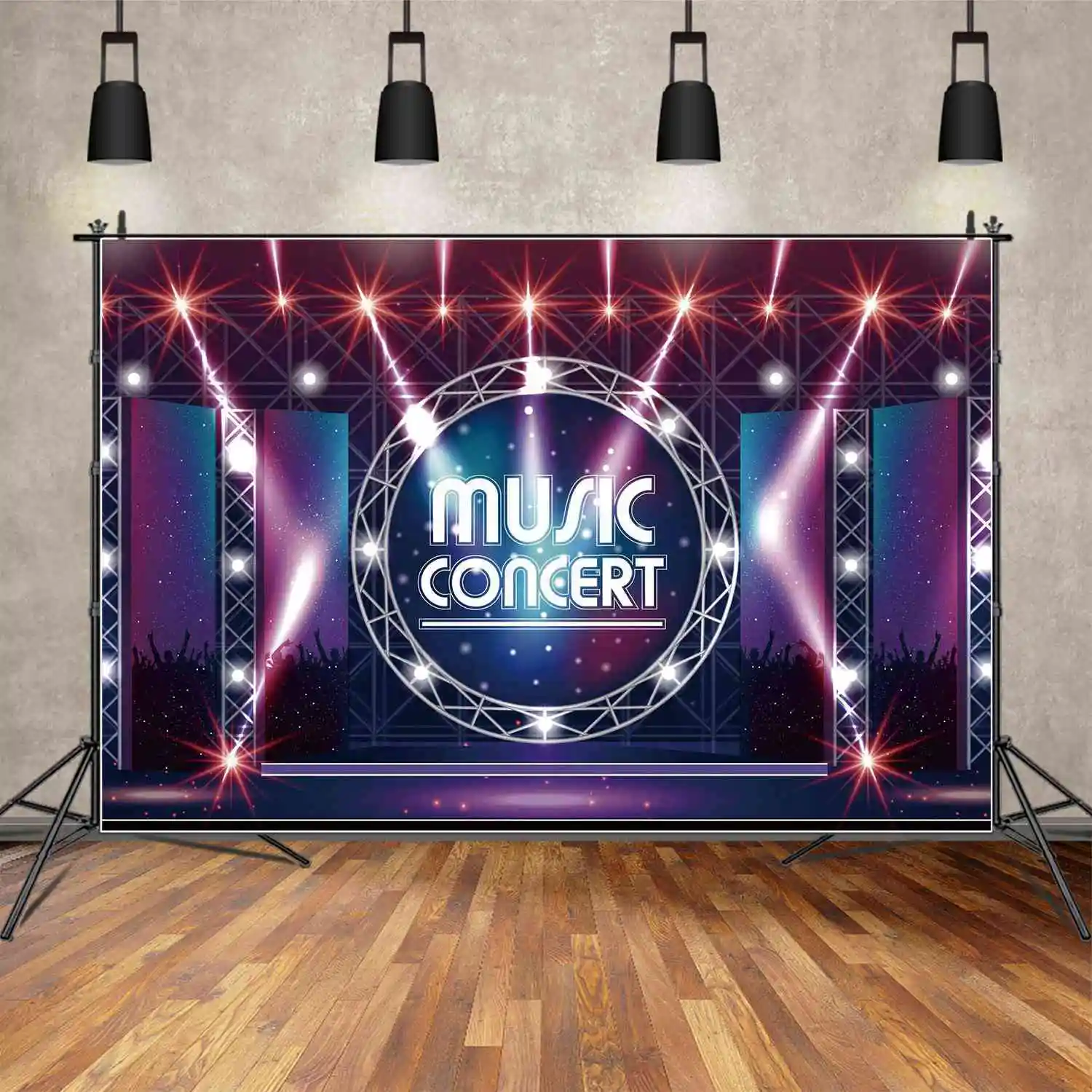 5x3.3FT Music Notes Backdrop Piano Music Stage Music Notation ...