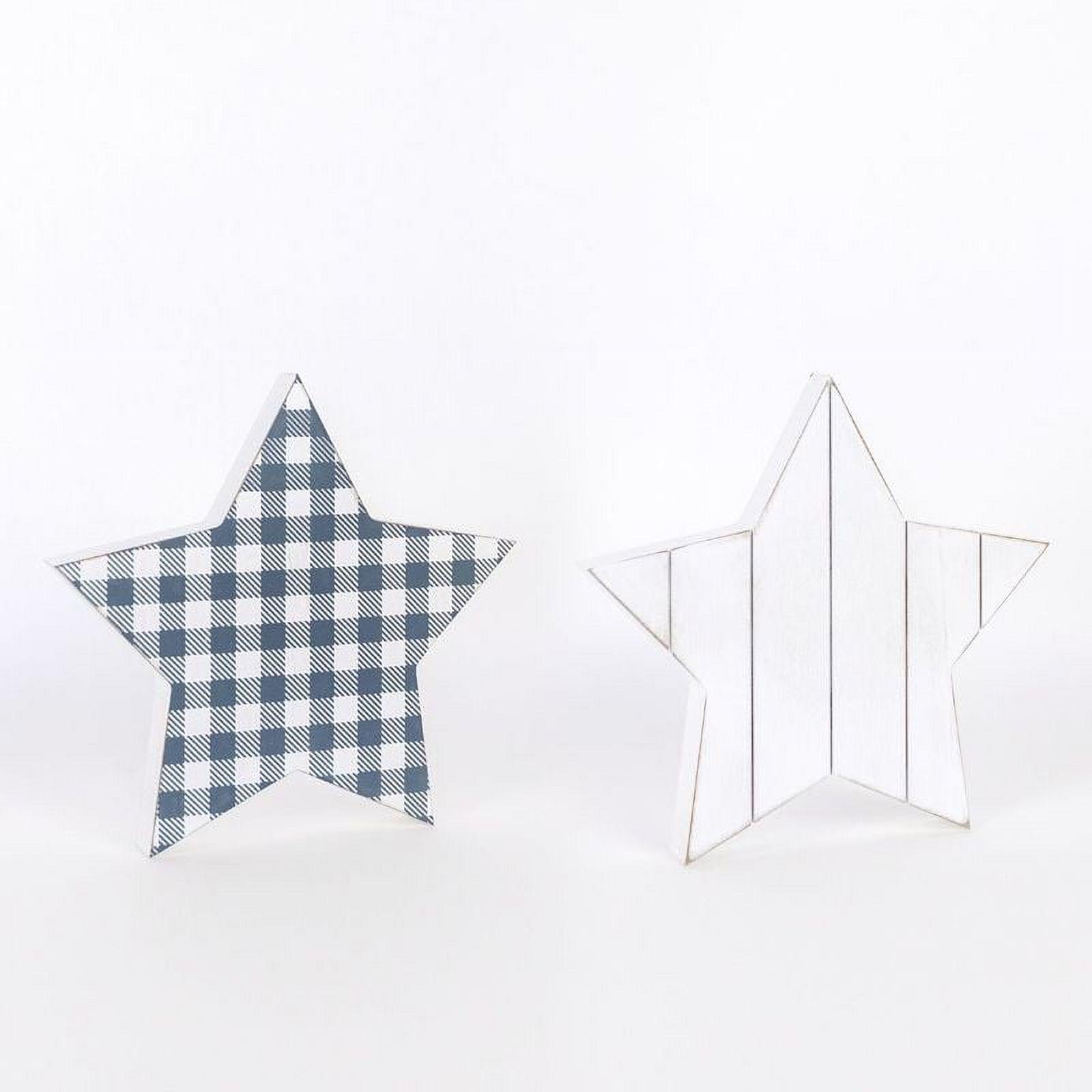 Adams & Co - 5" x 3.75" x 1.5" Reversible Wood Shiplap Cutout (STAR ...