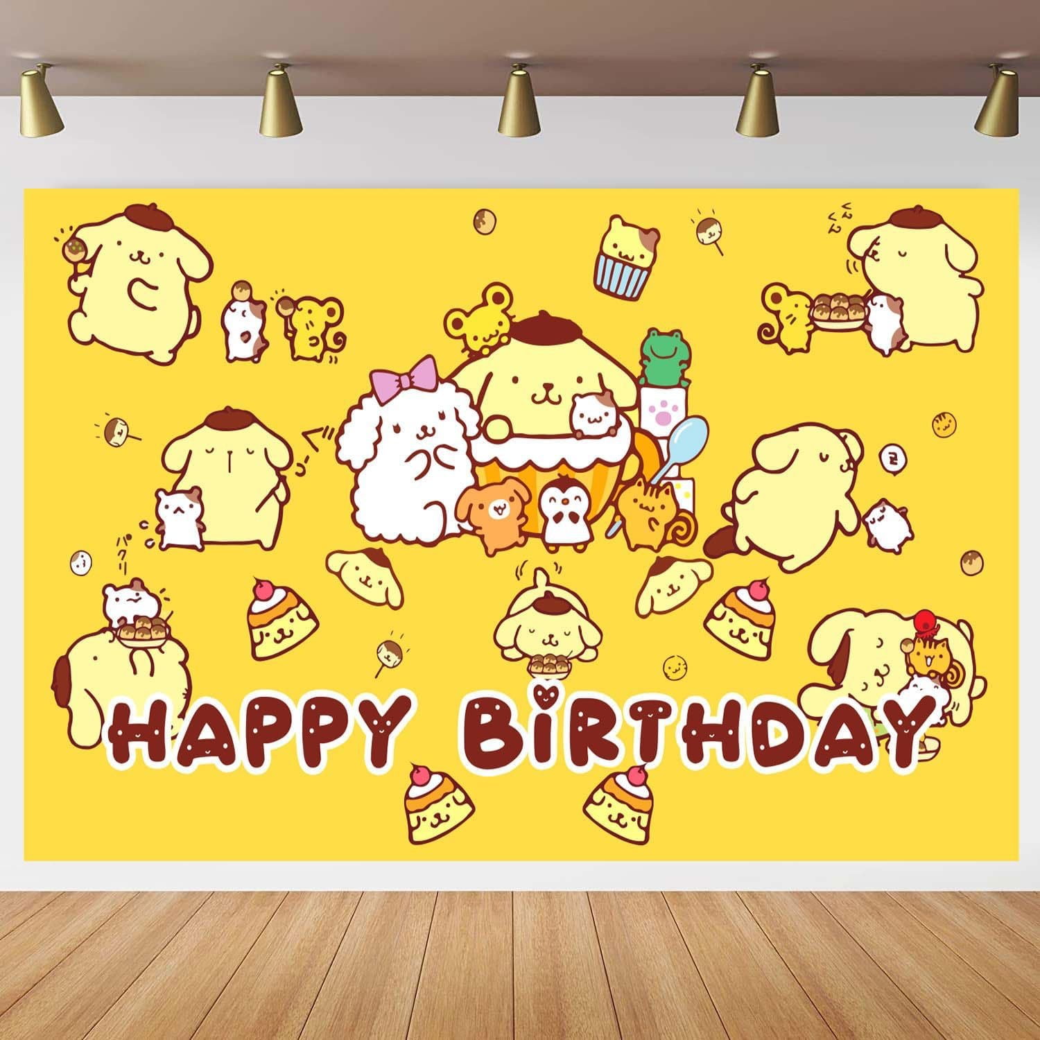 5x3 FT Cartoon Anime Birthday Party Supplies kuromii Backdrop ...