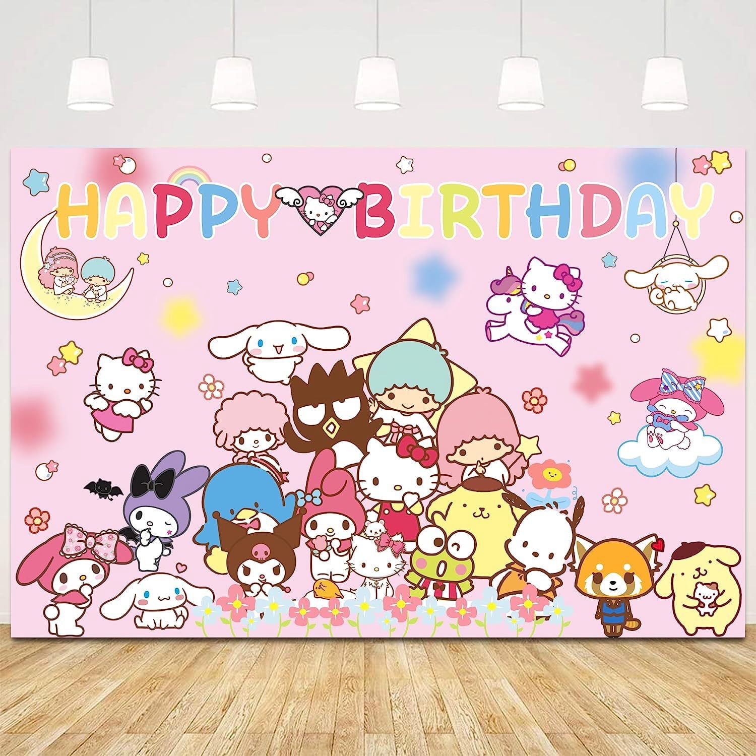 5x3 FT Cartoon Anime Birthday Party Supplies kuromii Backdrop ...