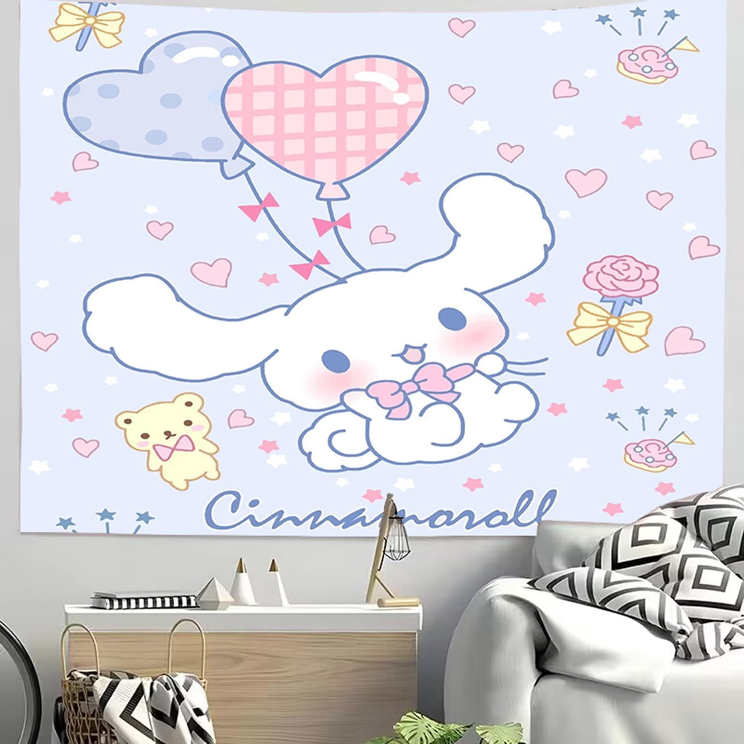 5x3 FT Cartoon Kitty Birthday Party Supplies Backdrop, Cute Banner ...