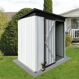 5x3 FT Outdoor Storage Shed Waterproof, Metal Garden Sheds with ...