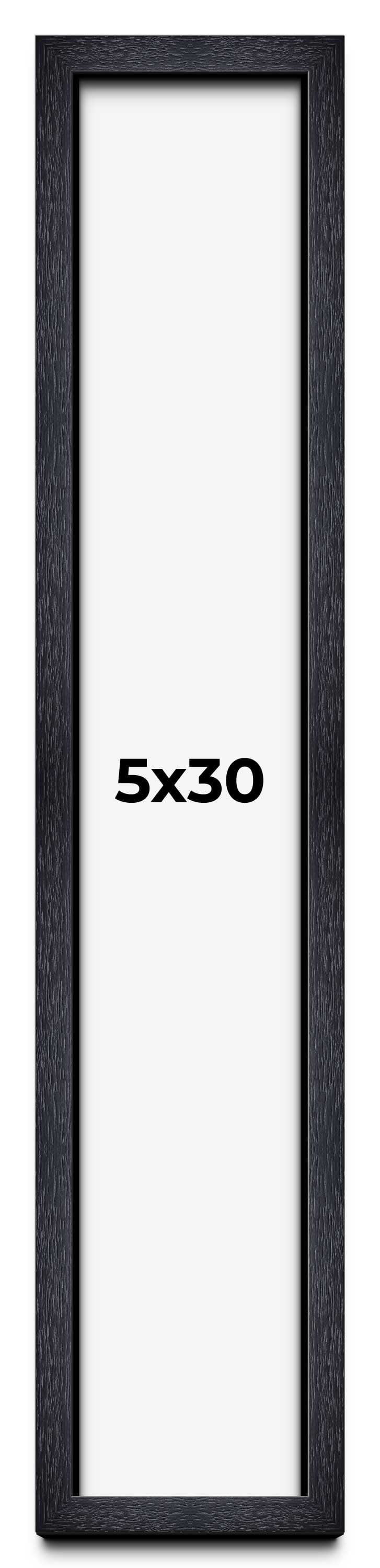 5x30 IN Shadow Box Frame Black | 1 Inches Deep Real Wood Farmhouse ...
