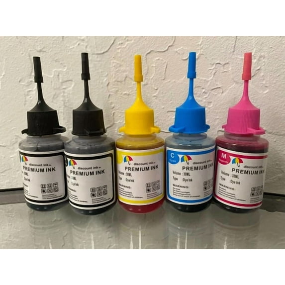 5x30ml Refill ink for Canon PG-240 CL-241 241xl 240xl PIXMA MG3620 ...